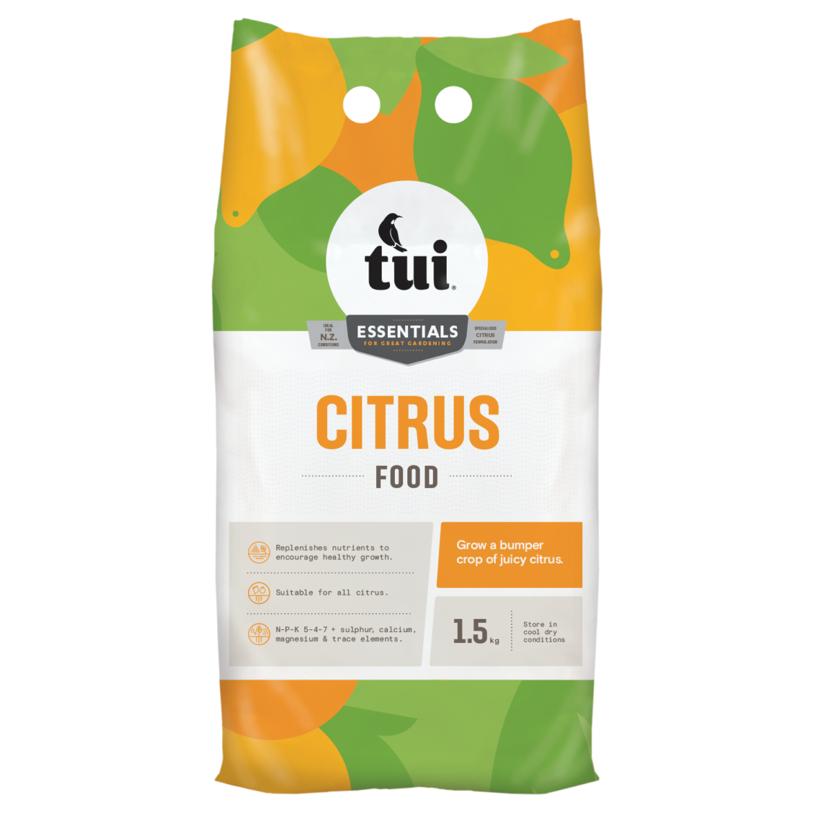 Tui 1.5kg Citrus Food - Springvale Garden Centre